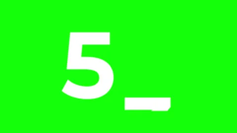 60 seconds timer countdown green screen | Stock Video | Pond5