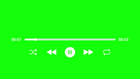 60 secs minimal music player UI animatio... | Stock Video | Pond5