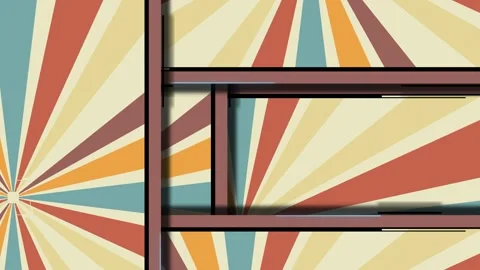 60s 70s animation vintage retro colors b... | Stock Video | Pond5