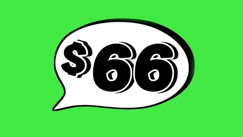 66 dollars price tag animation motion gr... | Stock Video | Pond5