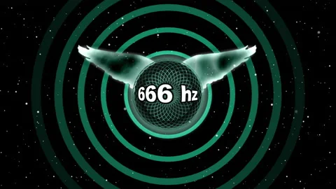 666hz frequency with radio wave vibratio... | Stock Video | Pond5