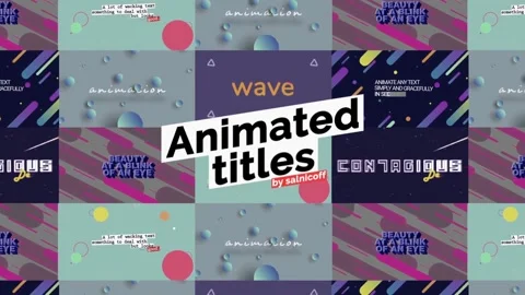 7 Titles with Backgrounds ~ After Effects Project #146960114