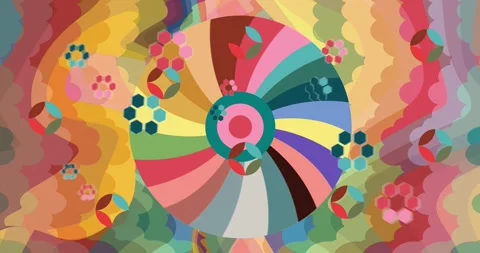 70s vintage abstract background animatio... | Stock Video | Pond5