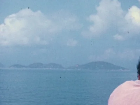 70s vintage movie: View of Hong Kong hil... | Stock Video | Pond5