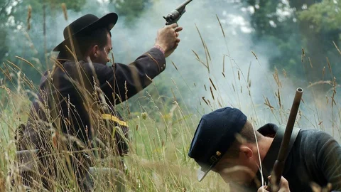 7th Cavalry Soldiers Fighting in Little ... | Stock Video | Pond5