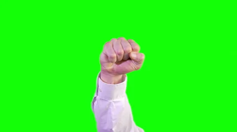 8 Angry Hand Gestures Green Screen | Stock Video | Pond5