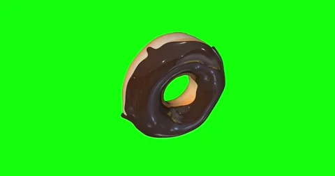 8 animations 3d donut doughnut chocolate... | Stock Video | Pond5