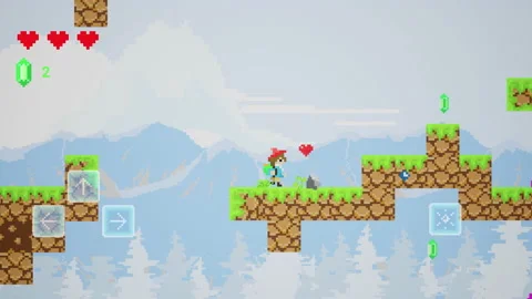 8 Bit Arcade Quest Game Day | Stock Video | Pond5