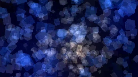 8 bit blue boxes. 3d animation | Stock Video | Pond5