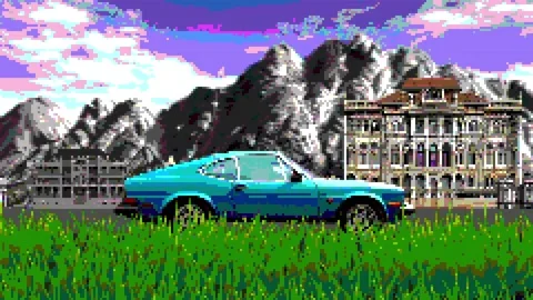 8 Bit Car. 3d Animation | Stock Video | Pond5