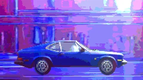8 Bit Car. 3d Animation | Stock Video | Pond5