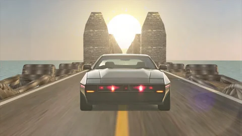 8 bit car backgrund. 3d animation | Stock Video | Pond5