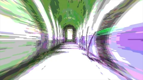 8 bit corridor loop | Stock Video | Pond5