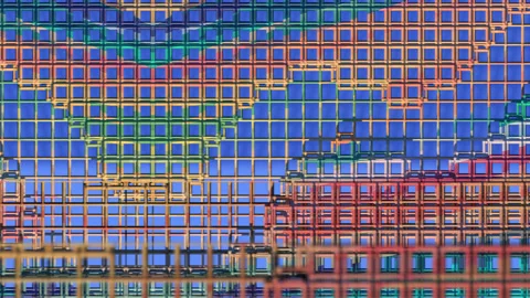 8 bit empty background loop | Stock Video | Pond5