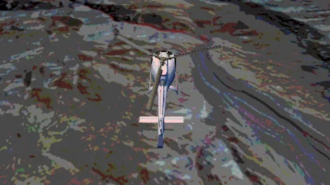 8 bit helicopter loop | Stock Video | Pond5