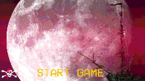 8 bit pirate ship game background. 3d an... | Stock Video | Pond5