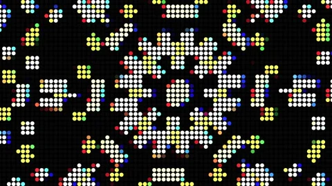 8-bit pixel arcade computer game multi-c... | Stock Video | Pond5