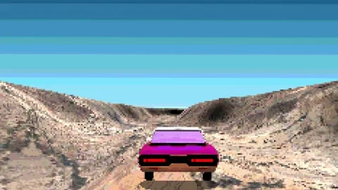 8 bit rally game background loop | Stock Video | Pond5