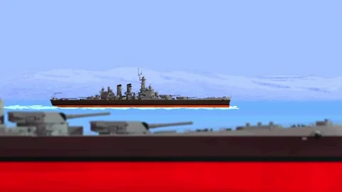 8 bit ship background. 2d animation | Stock Video | Pond5