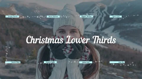 8 Christmas Lower Thirds ~ After Effects Project #261160436