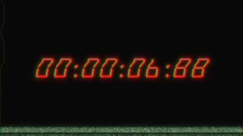 8 digits, 60 second digital clock counti... | Stock Video | Pond5