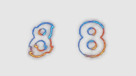 Numbers Font Stock Footage ~ Royalty Free Stock Videos | Pond5