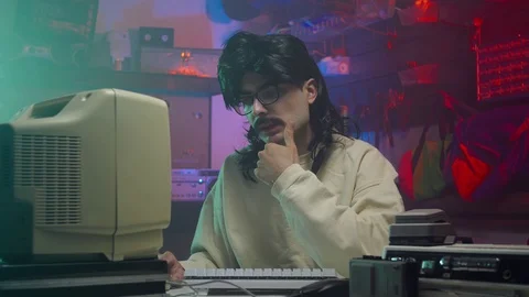 Old Computer Screen Stock Footage ~ Royalty Free Stock Videos | Pond5