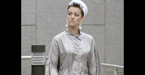 80s Fashion Flashback: Retro Clothing Mo... | Stock Video | Pond5