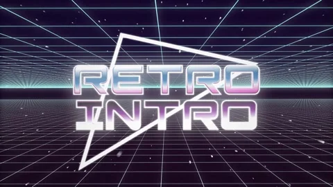80s Retro Gaming Intro Title ~ After Effects #266020436