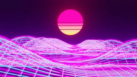 80s Retro Style Animation | Stock Video | Pond5