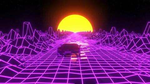 80S Car Animation Stock Footage ~ Royalty Free Stock Videos | Pond5