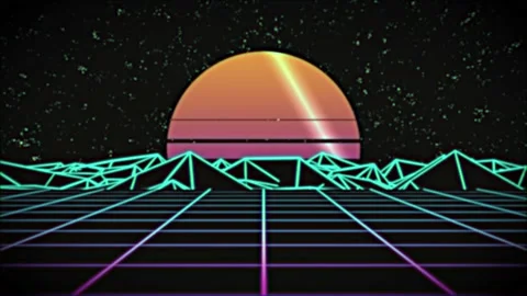 80s style VHS retro background. Seamless... | Stock Video | Pond5