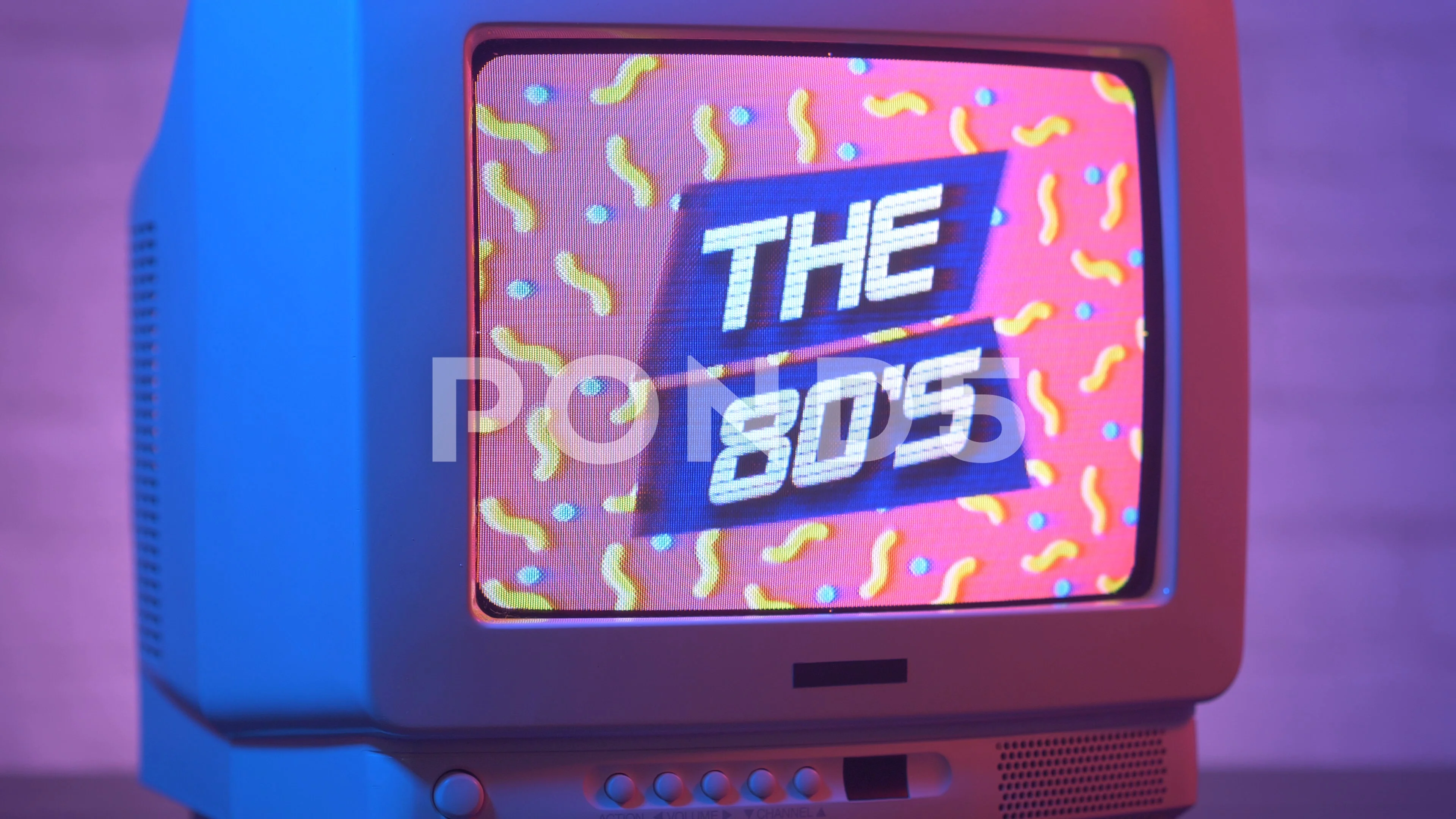 Old Tv From The 1980s