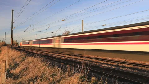 82222 DVT, White Livery LNER train, East... | Stock Video | Pond5