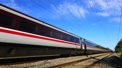 82223 DVT, White Livery LNER train, East... | Stock Video | Pond5