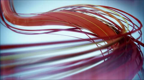 8k 4k UHD Red lines slow rotating backdr... | Stock Video | Pond5