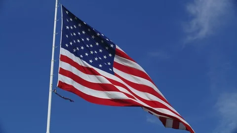 8K American flag, United States Flag Wit... | Stock Video | Pond5