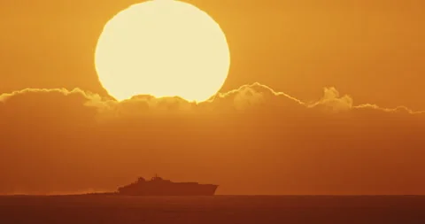 8K big sun sunset sky, huge large giant ... | Stock Video | Pond5