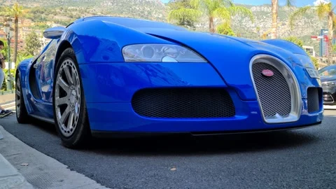 8K Blue Bugatti Veyron | Stock Video | Pond5