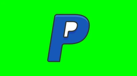 8k - Cartoon paypal icon logo symbol, on... | Stock Video | Pond5