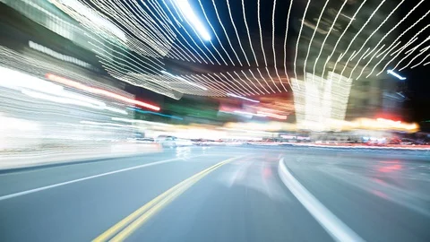 8K Driving Hyperlapse Front View VJ Loop... | Stock Video | Pond5