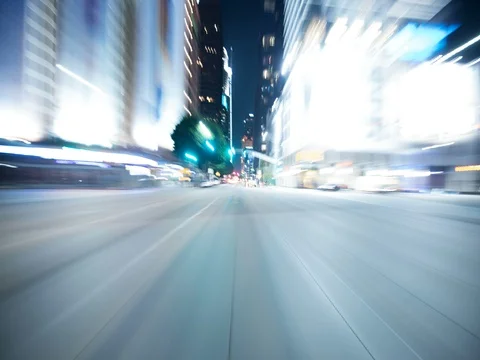 8K Hyperlapse Driving Los Angeles Downto. Stock Video Pond5
