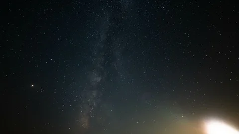 8K Perseid Meteor Shower Milky Way in Tr... | Stock Video | Pond5