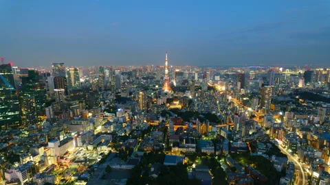 Tokyo Night Time Lapse Stock Video Footage | Royalty Free Tokyo Night ...