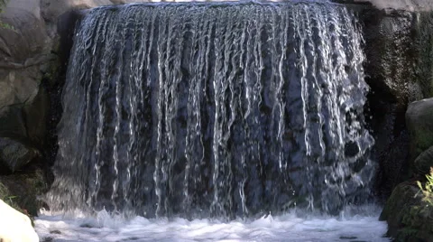 8K Waterfall Front View 01 | Stock Video | Pond5
