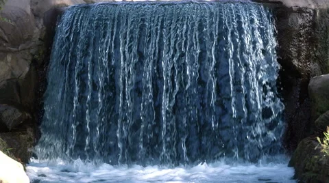 8K Waterfall Front View 02 | Stock Video | Pond5