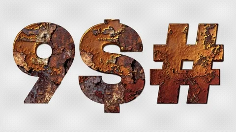 9 And More - Number Rusty Effect Animati... | Stock Video | Pond5