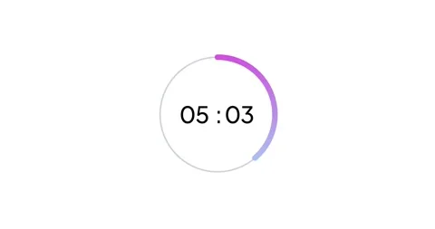 9 seconds digital timer countdown animat... | Stock Video | Pond5