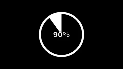 Pie Chart 90% Stock Videos – Royalty-Free HD & 4K Videos | Pond5