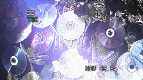90s and cd technology vhs Glitch effect | Stock Video | Pond5